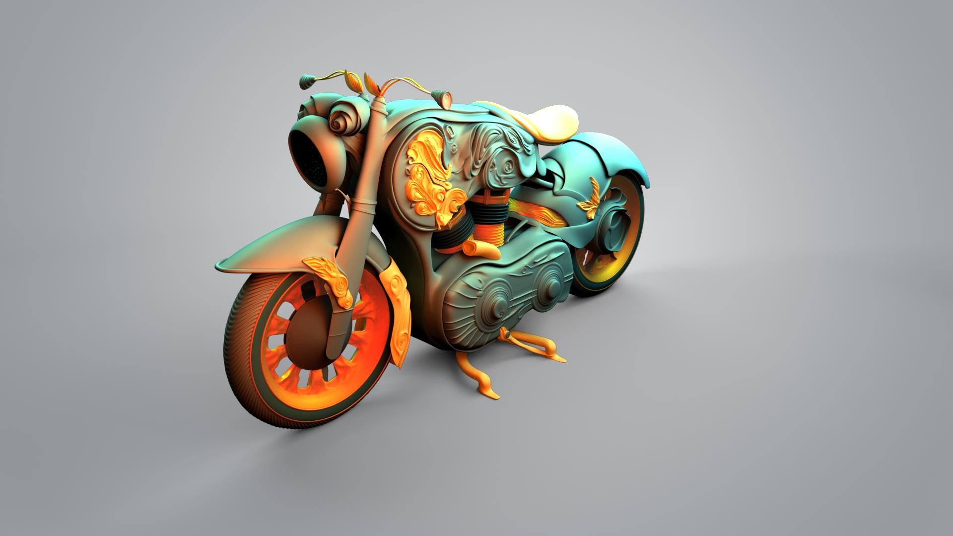 ArtStation - 3D Bike Asset Modeling