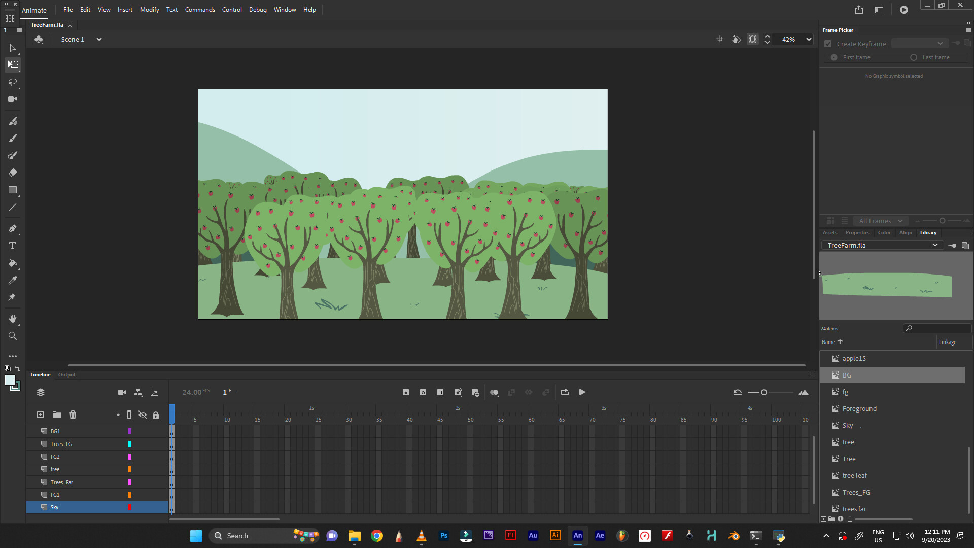 ArtStation - Trees and lot of them with Juicy apples.