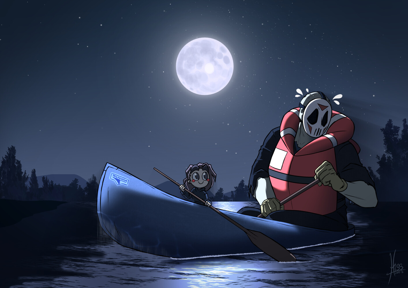 ArtStation - Commission - Canooing And Canoodling