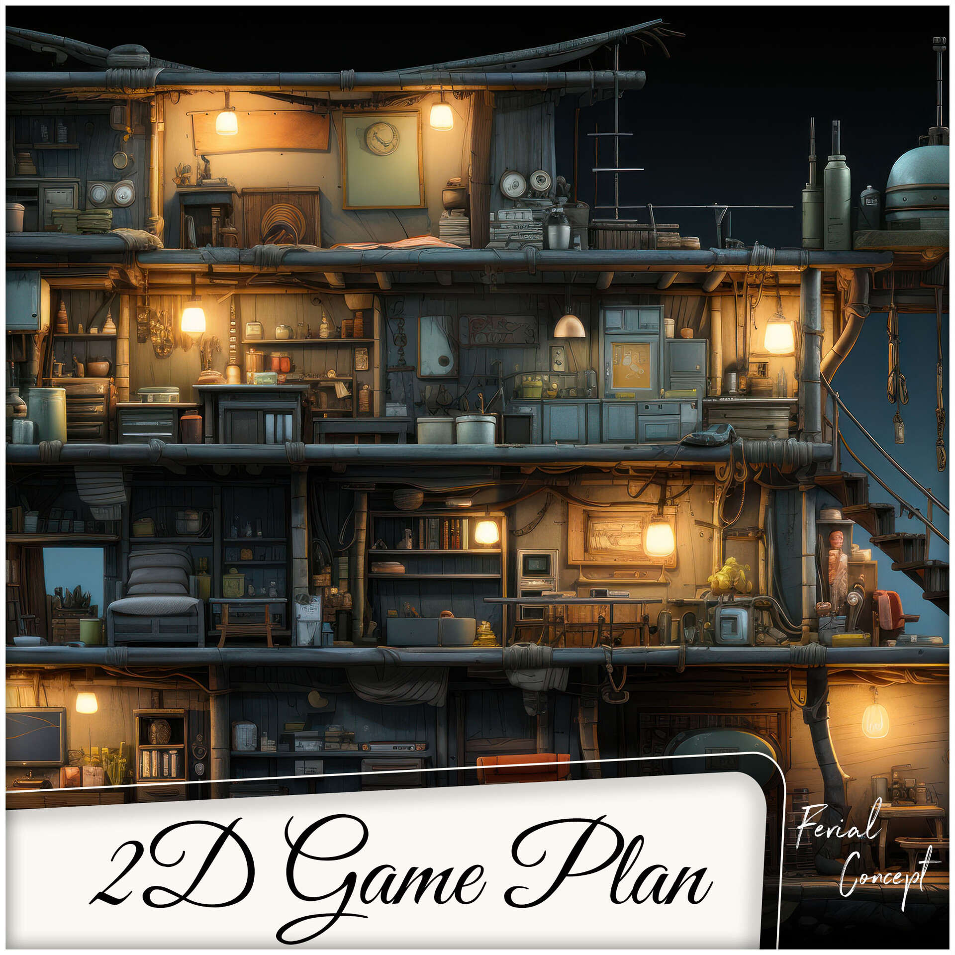 ArtStation - 🔹210 2D Game Plan - Apocalyptic Concept Reference Image ...