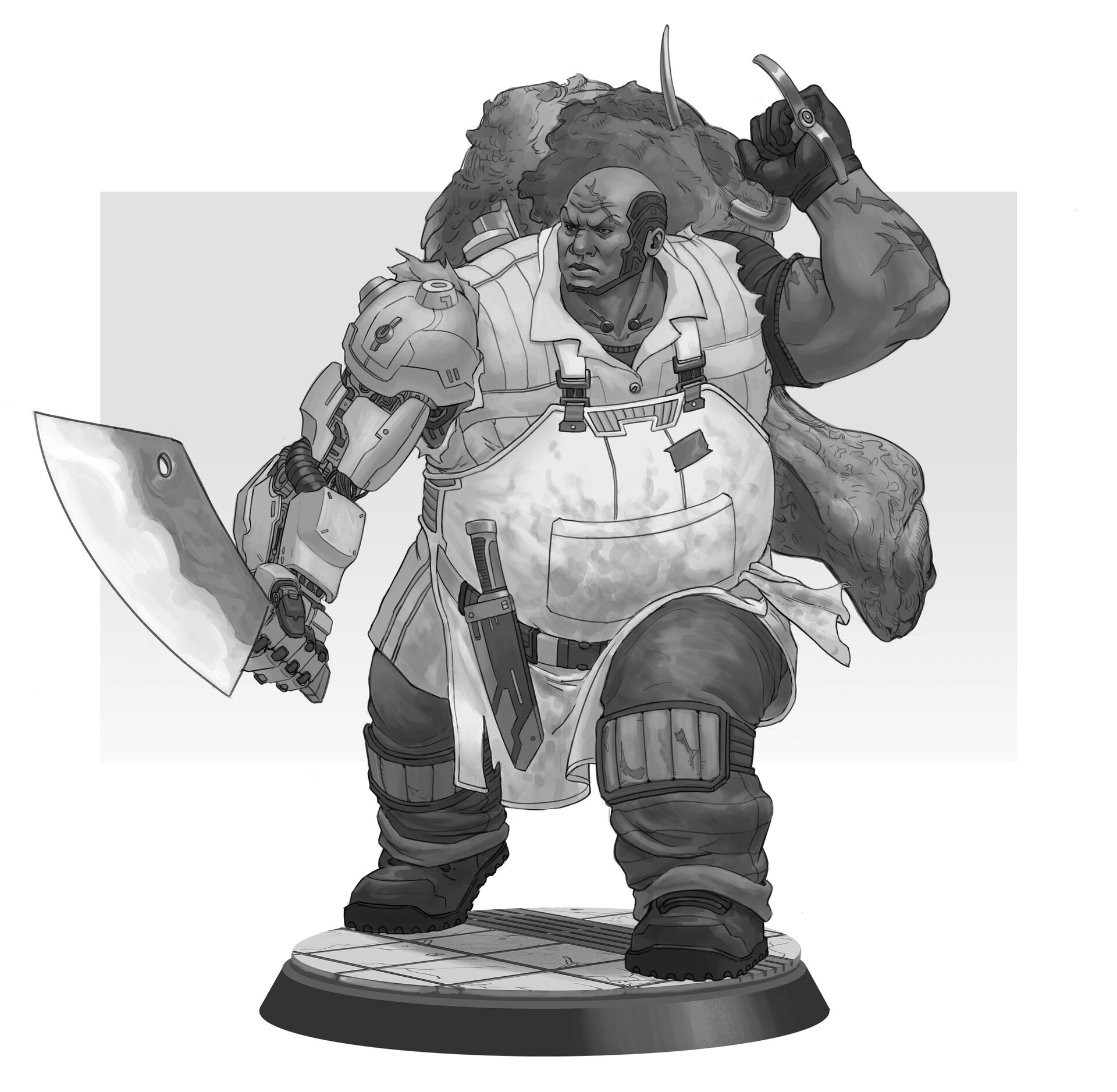 ArtStation - The Butcher - Miniature Design