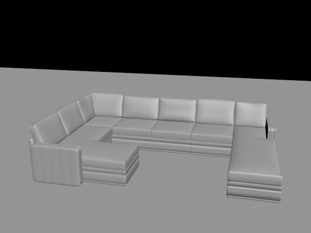 ArtStation - 3D interior sofa model