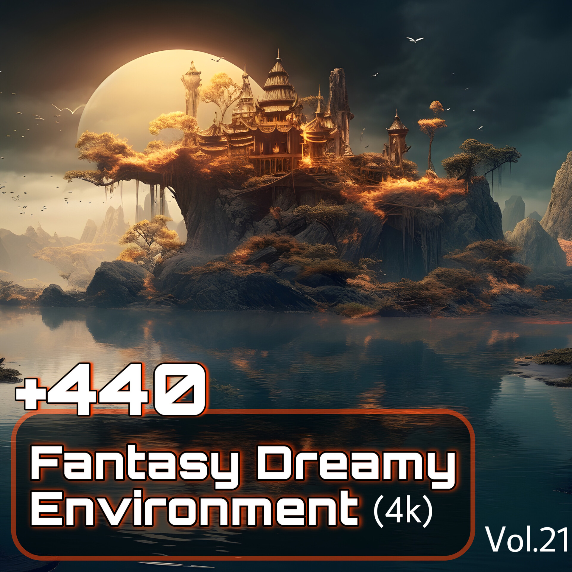 ArtStation - +440 Fantasy Dreamy Environment Concept (4k)