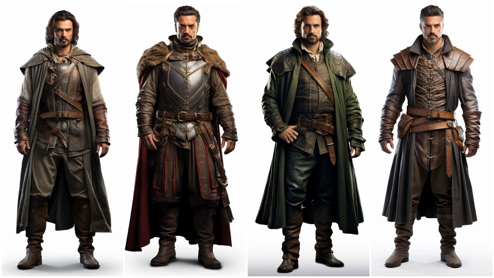 Concept Art - +320 Medieval Male Character Concept(4k)