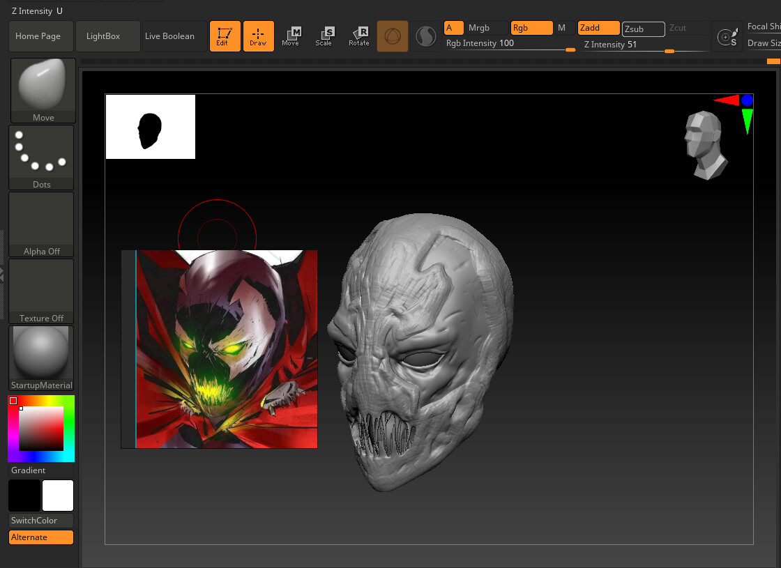 ArtStation - 3D Spawn Head Model