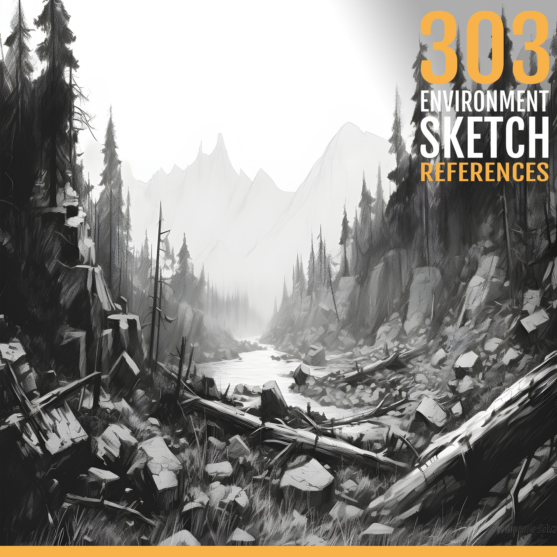 ArtStation - 303 Environment Sketches
