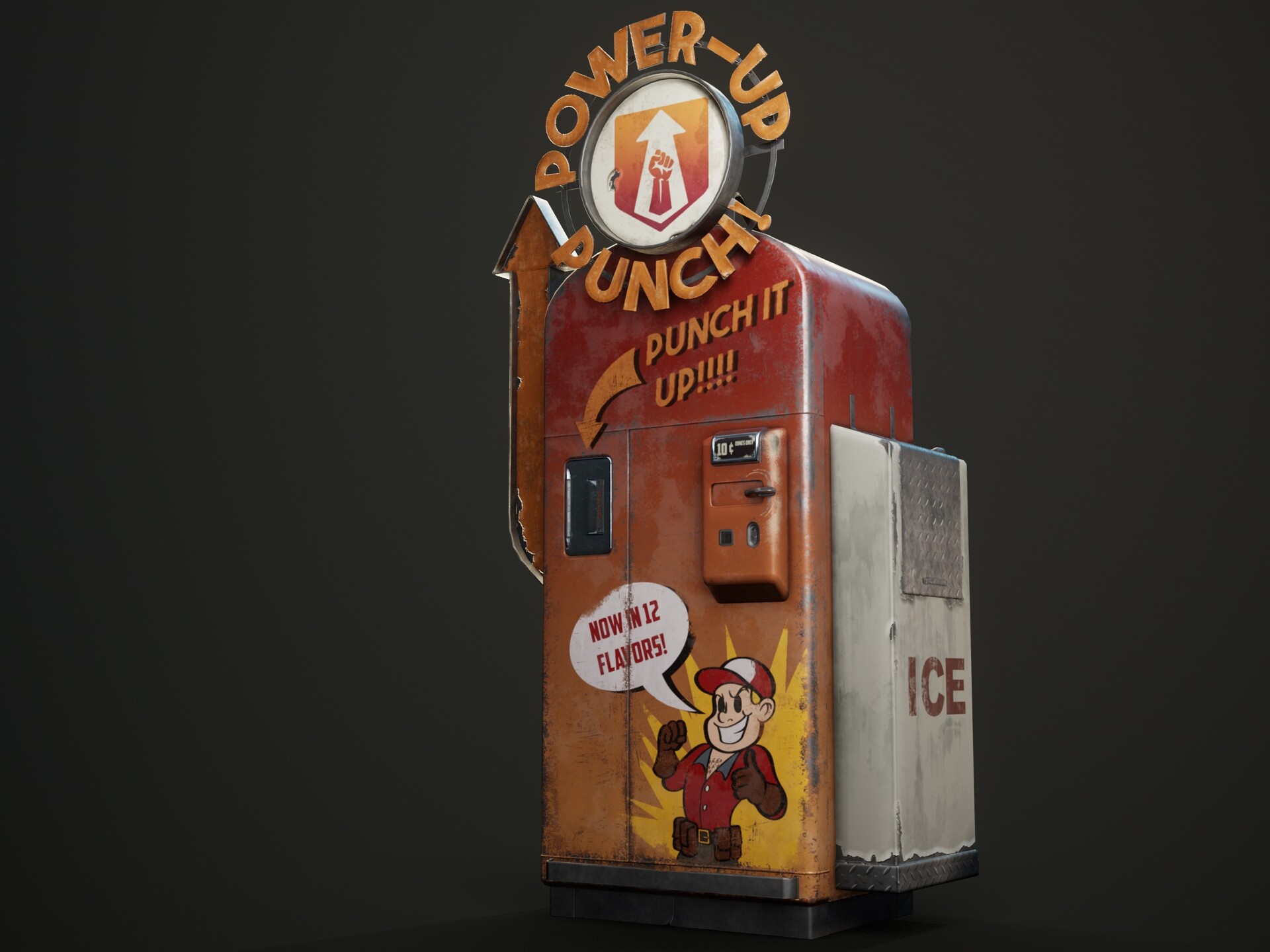 ArtStation - Power-Up Punch Perk Machine