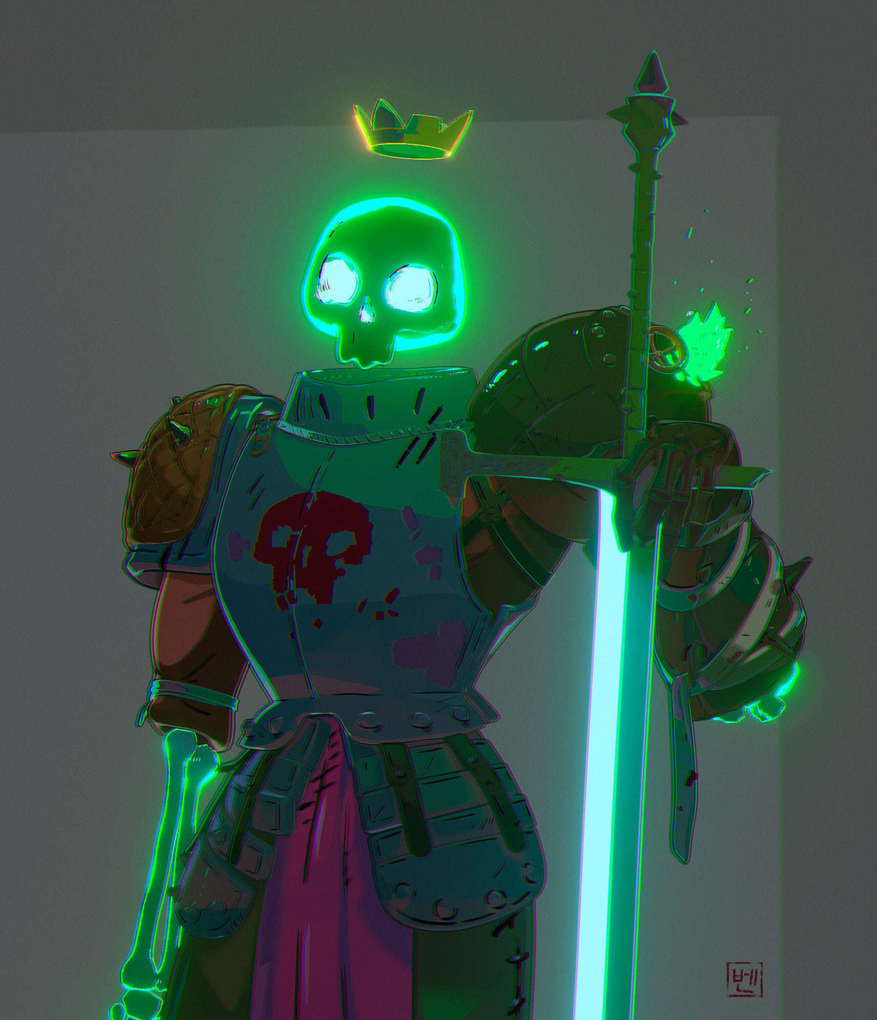 ArtStation - Skeleton Knight Character Design