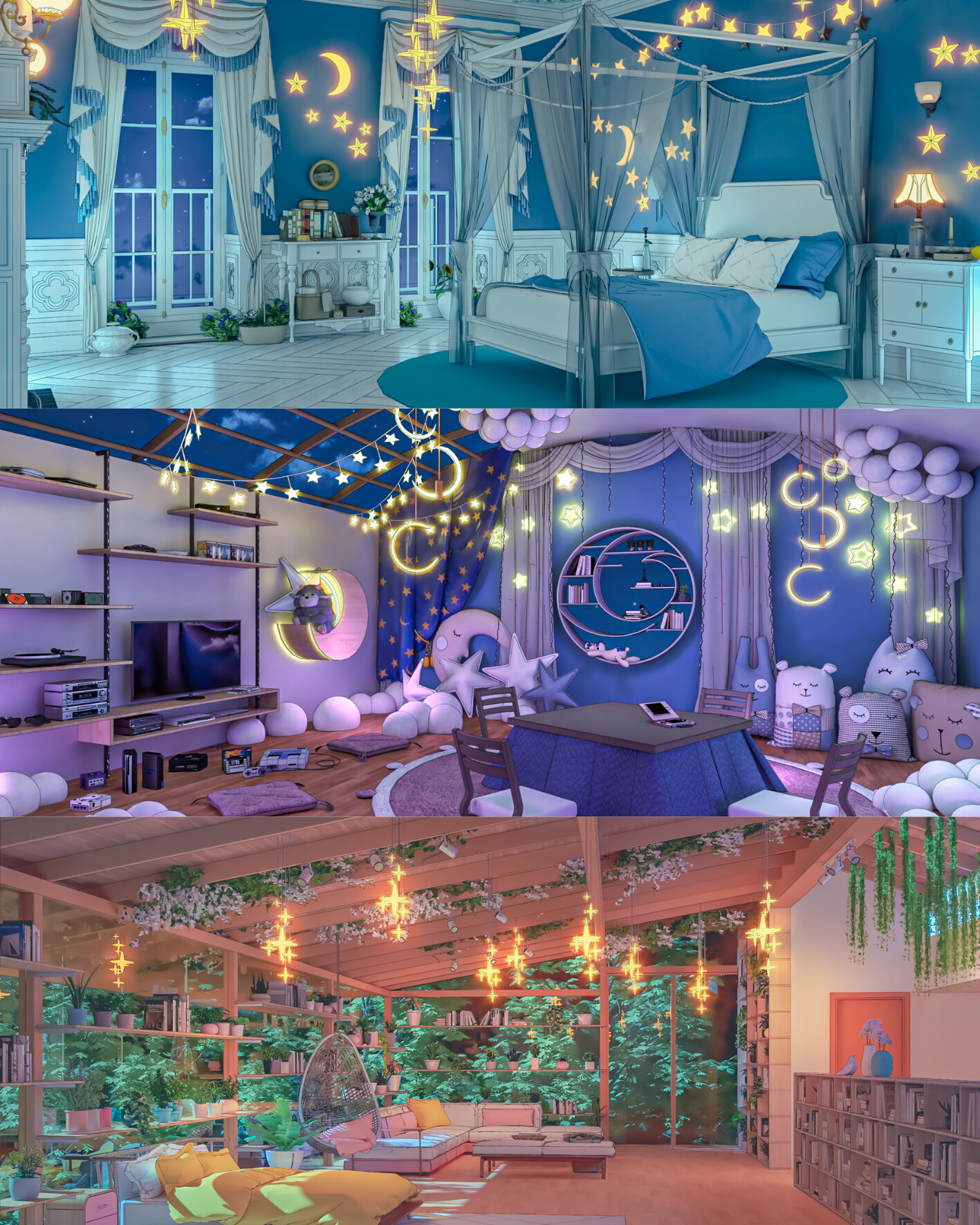 ArtStation - Starry rooms