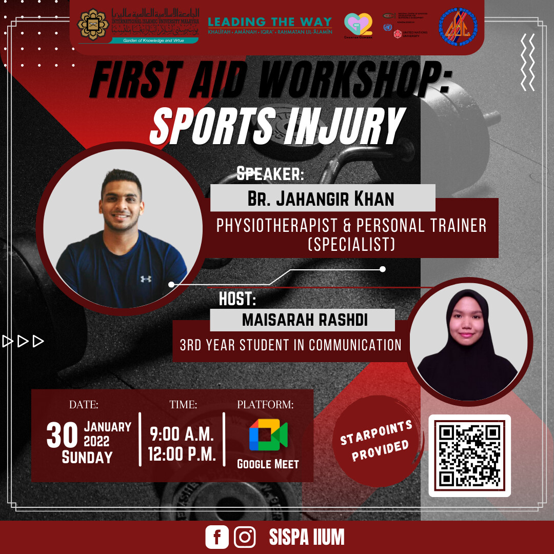 ArtStation - First Aid Workshop: Sports Injury Poster