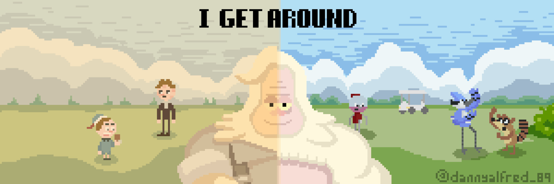ArtStation - Regular Show Pixel Art "I Get Around"