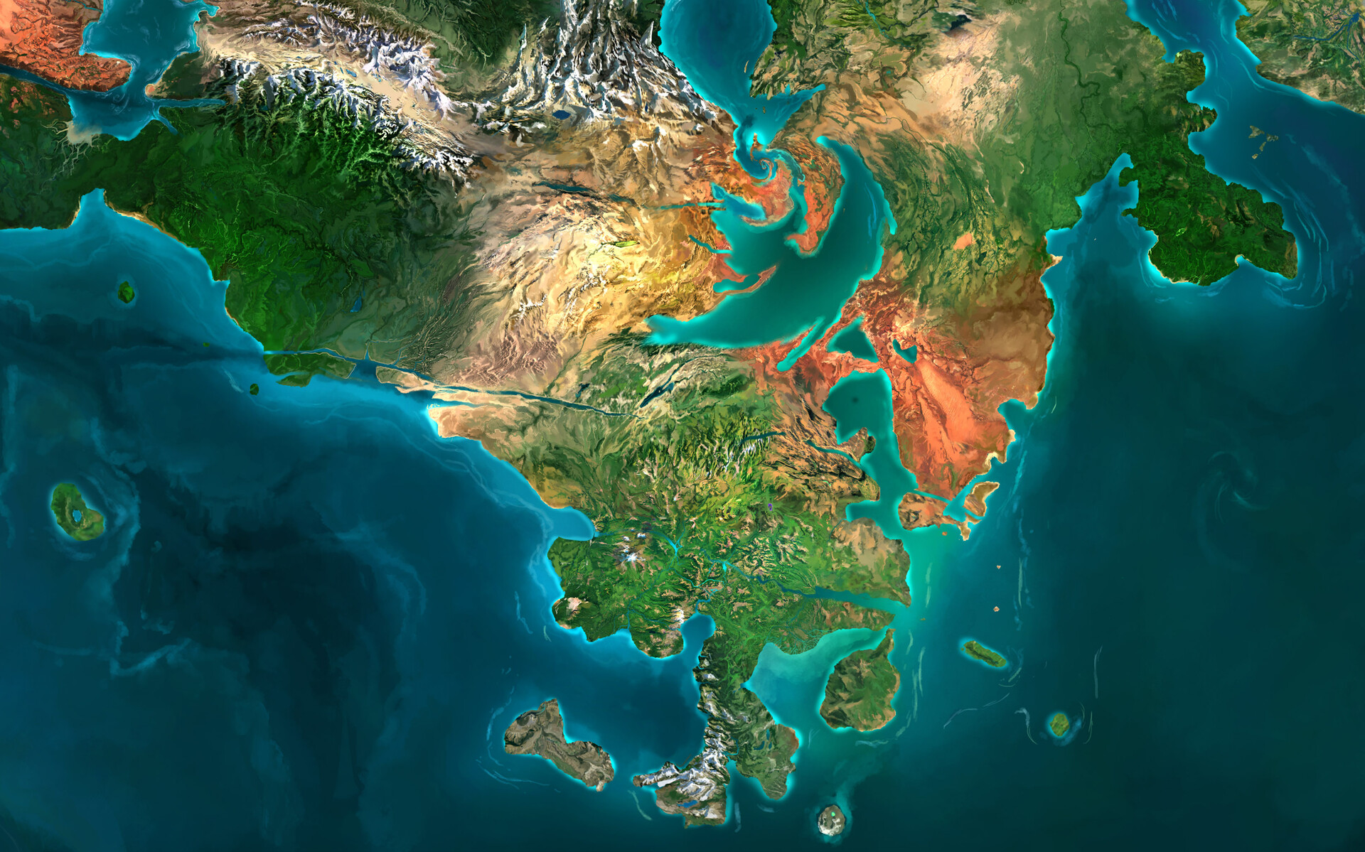 Ryan Anelowe - Map Art: Arcania