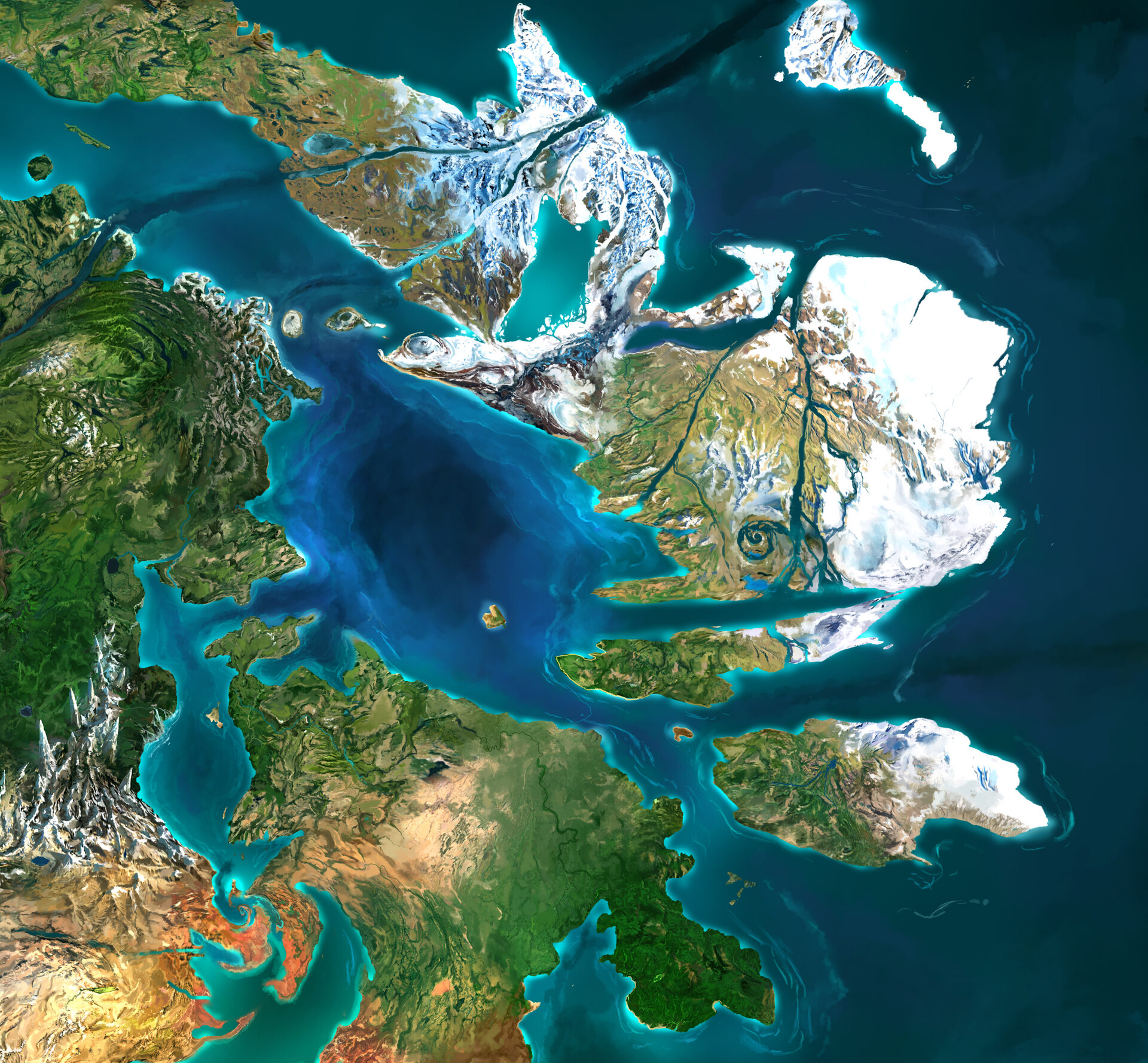 Ryan Anelowe - Map Art: Arcania