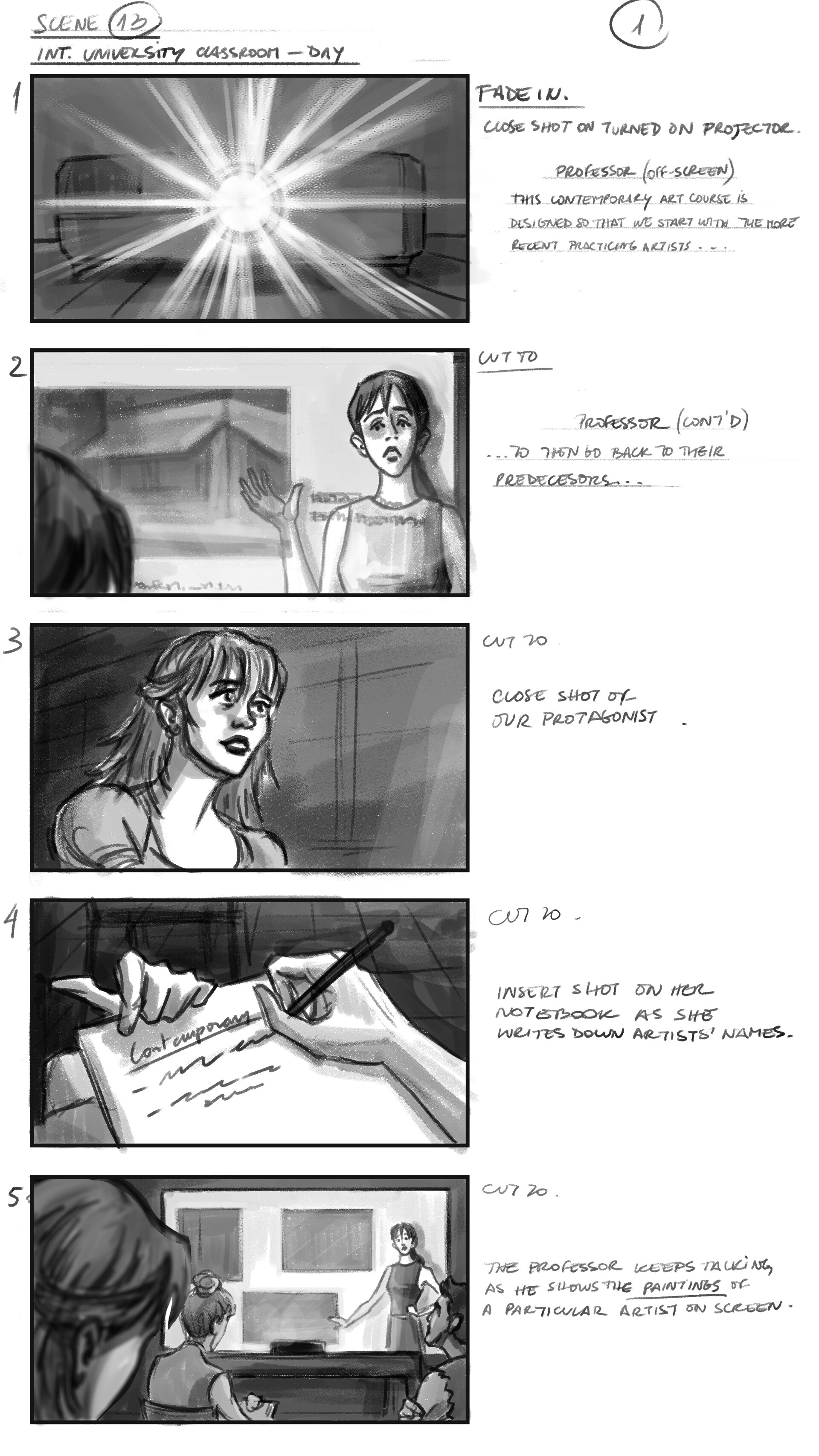 ArtStation - Storyboard frames form film project
