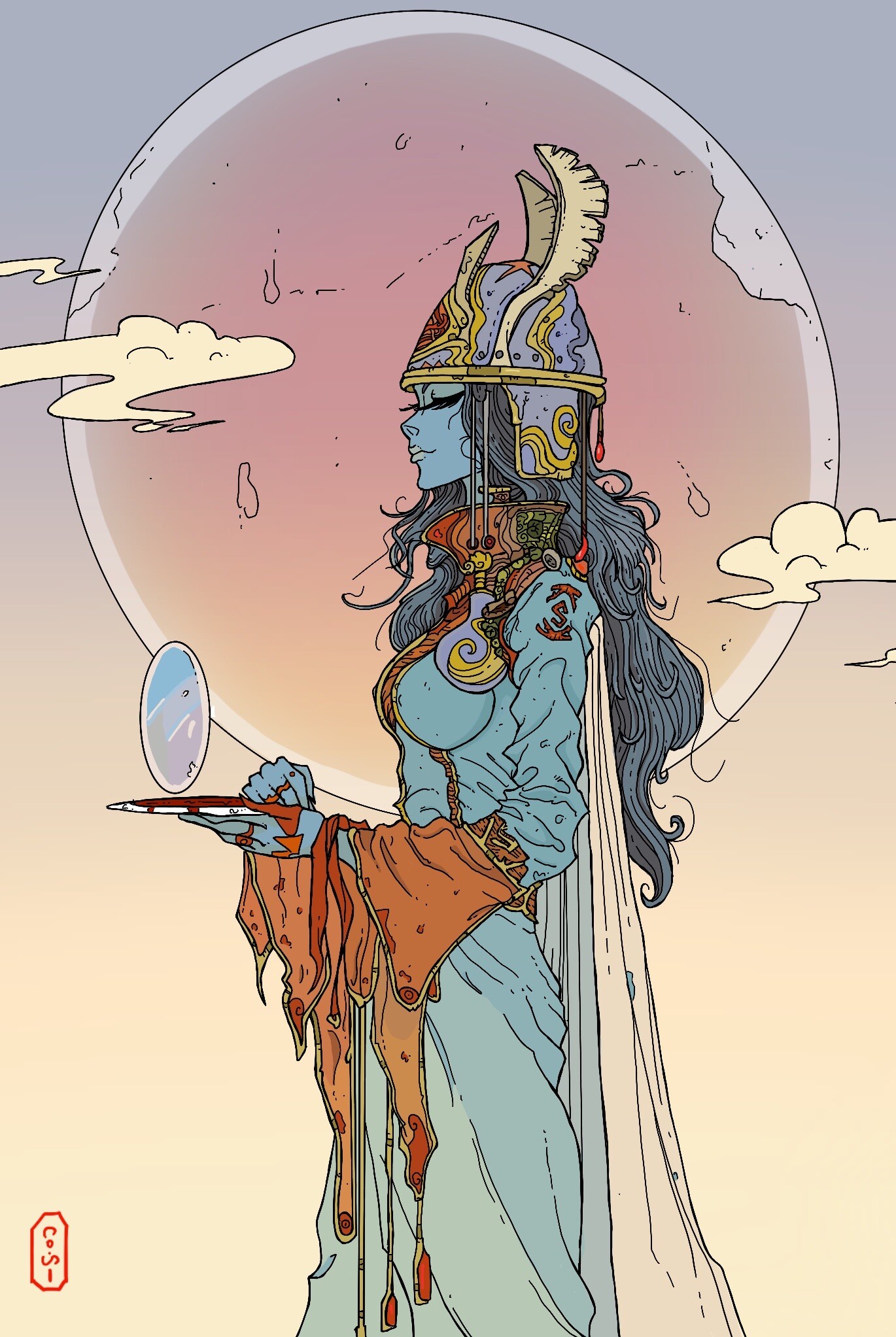 how to draw crystal queen