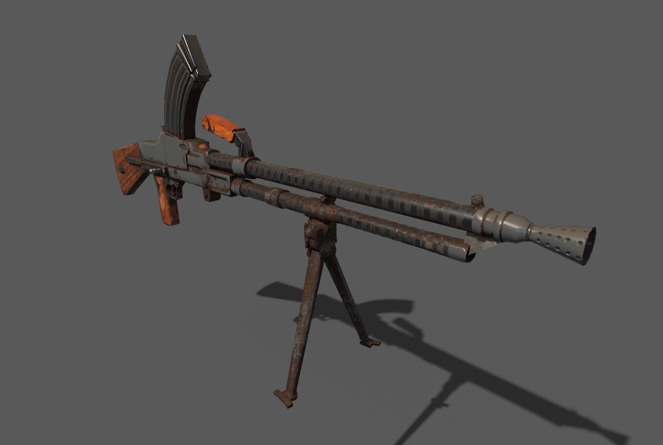 ArtStation - Battlefield Asset: ZB26 Light Machine Gun