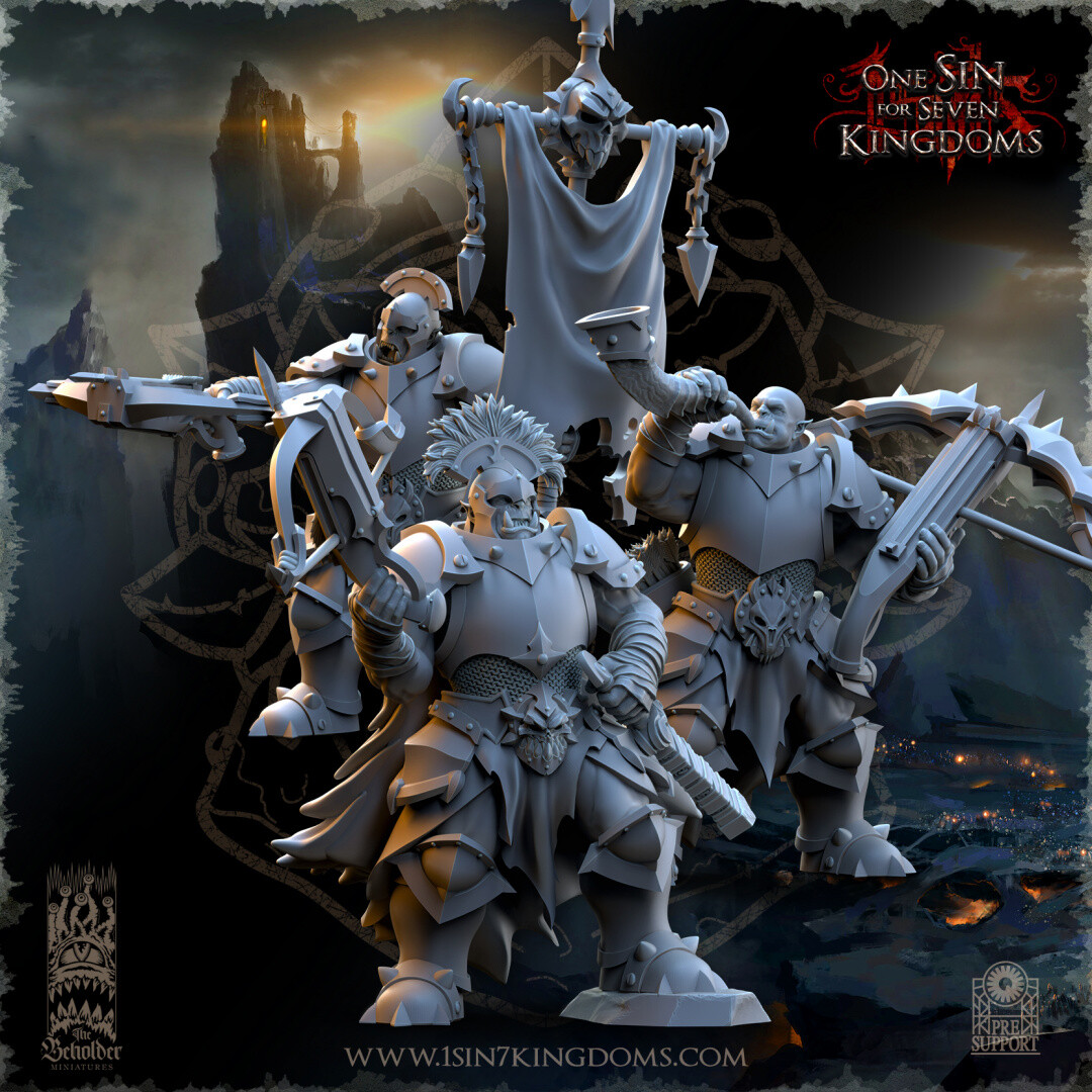 ArtStation - Nestah Orcs Crossbowers Command Group