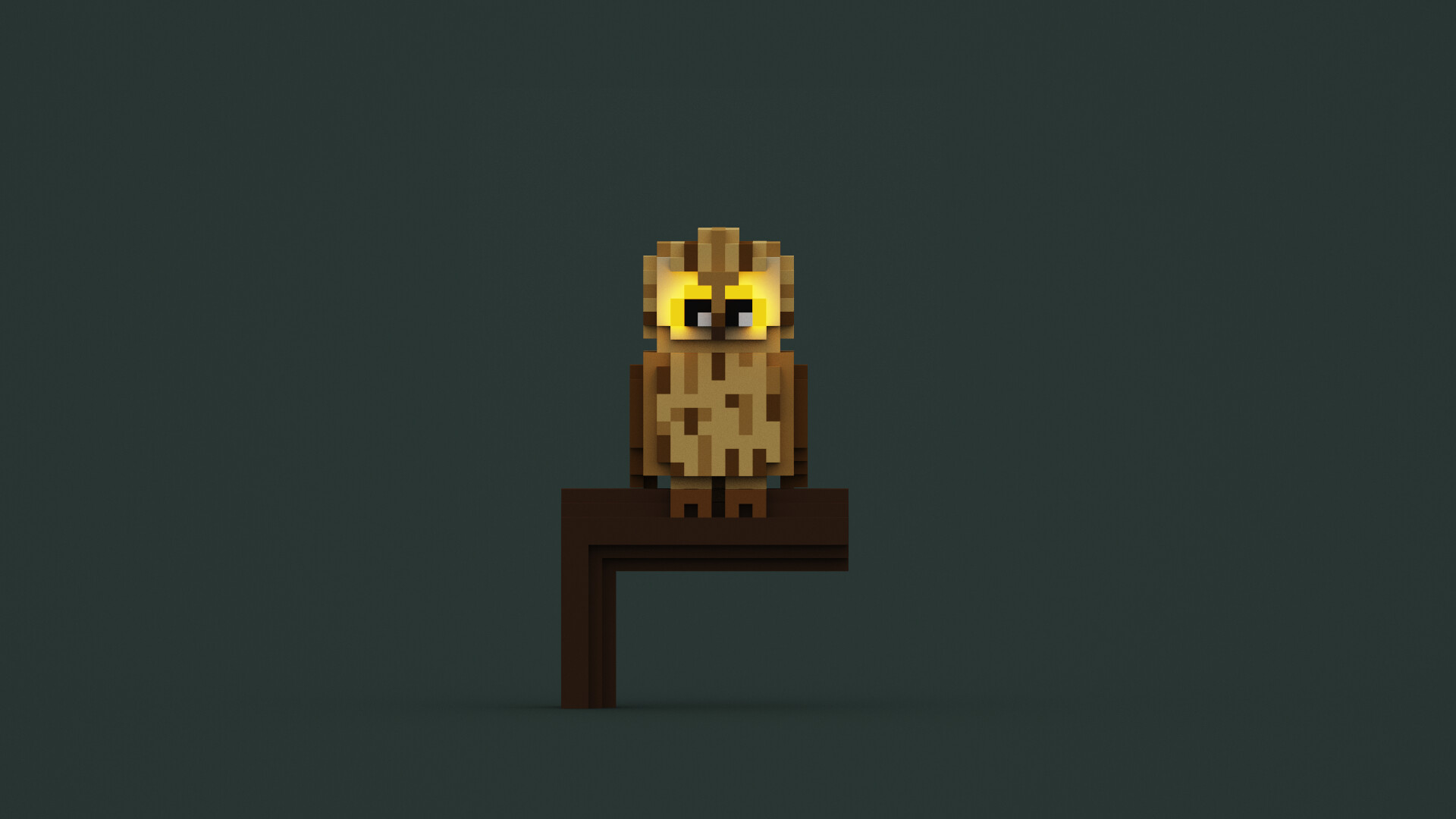 ArtStation - Owl | Voxel Art