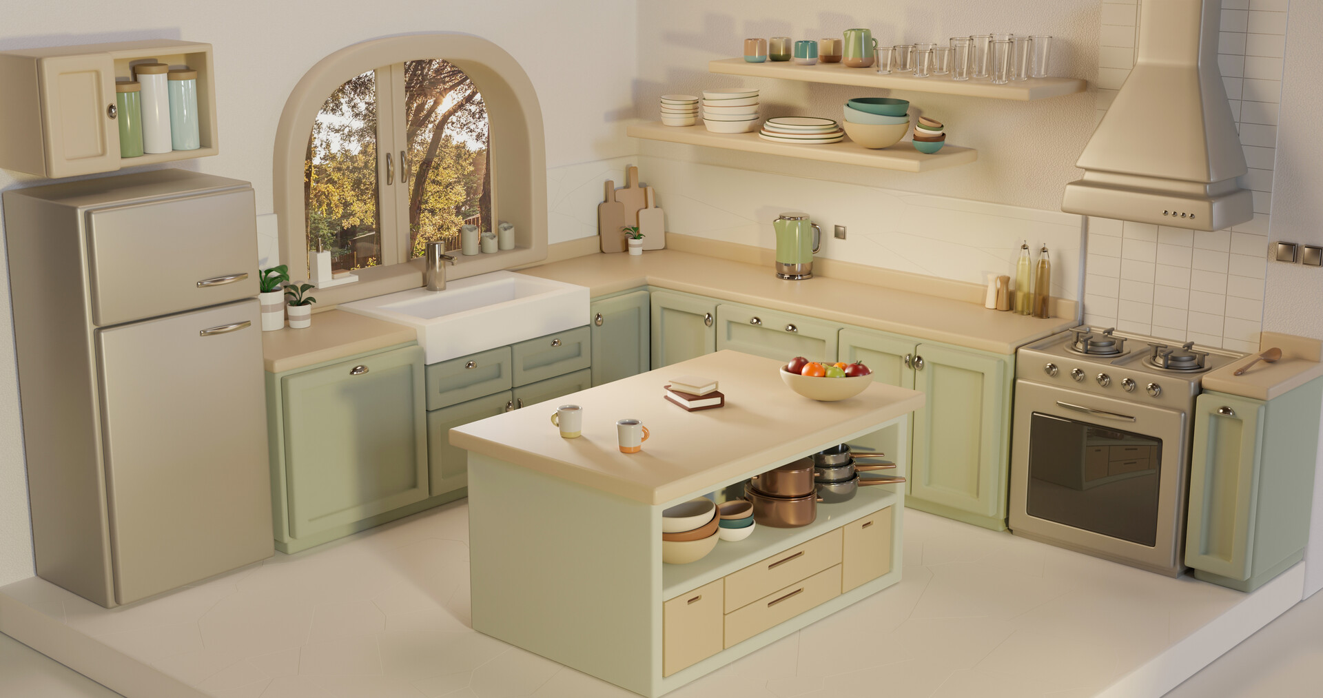 ArtStation - "Dream Kitchen"