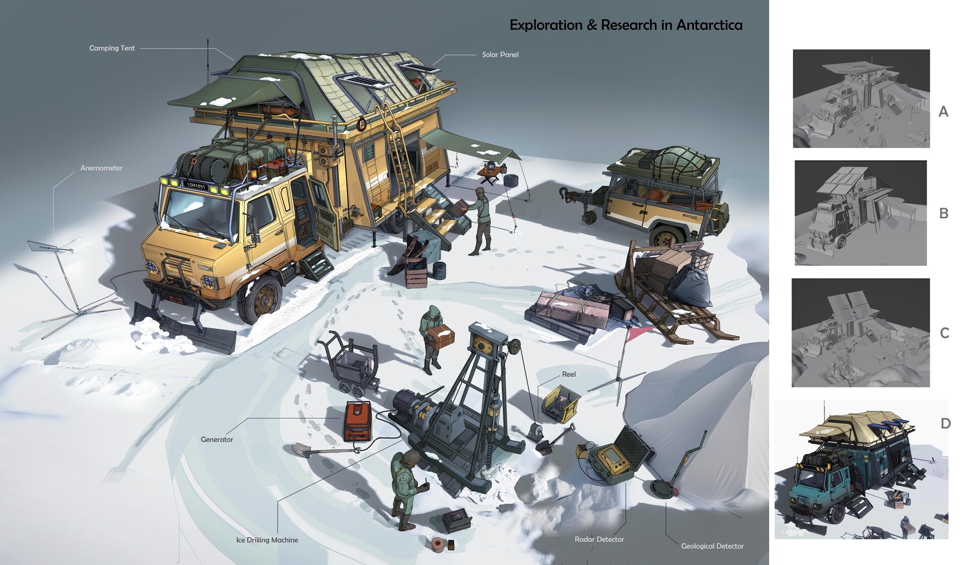 ArtStation - Exploration & Research in Antarctica
