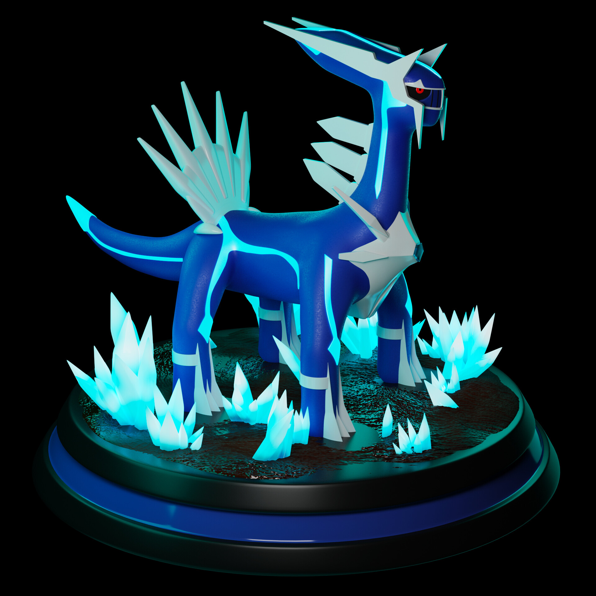 ArtStation - Dialga Pokemon Fan Art