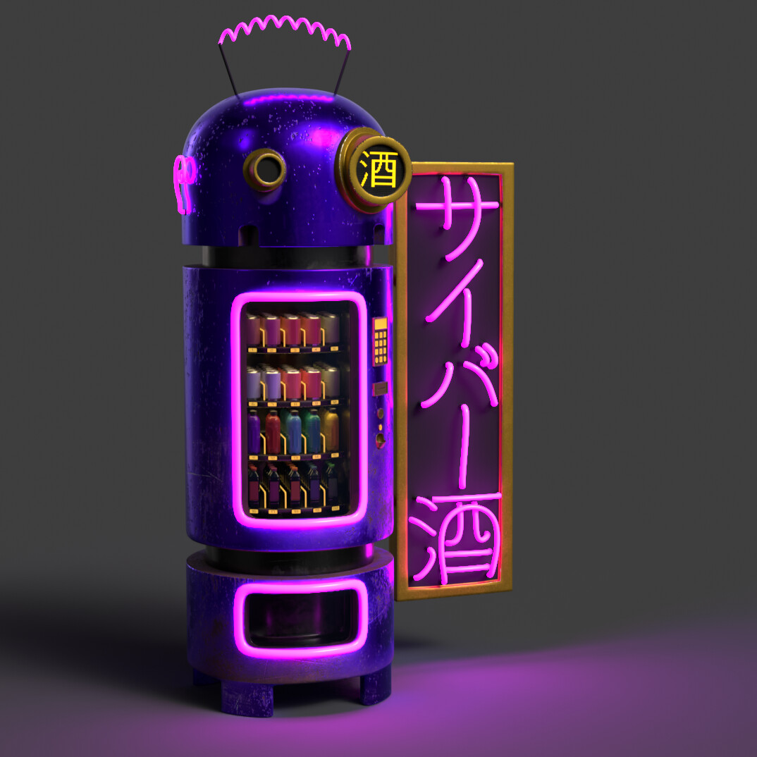 ArtStation - Cyber Alcohol Vending Machine