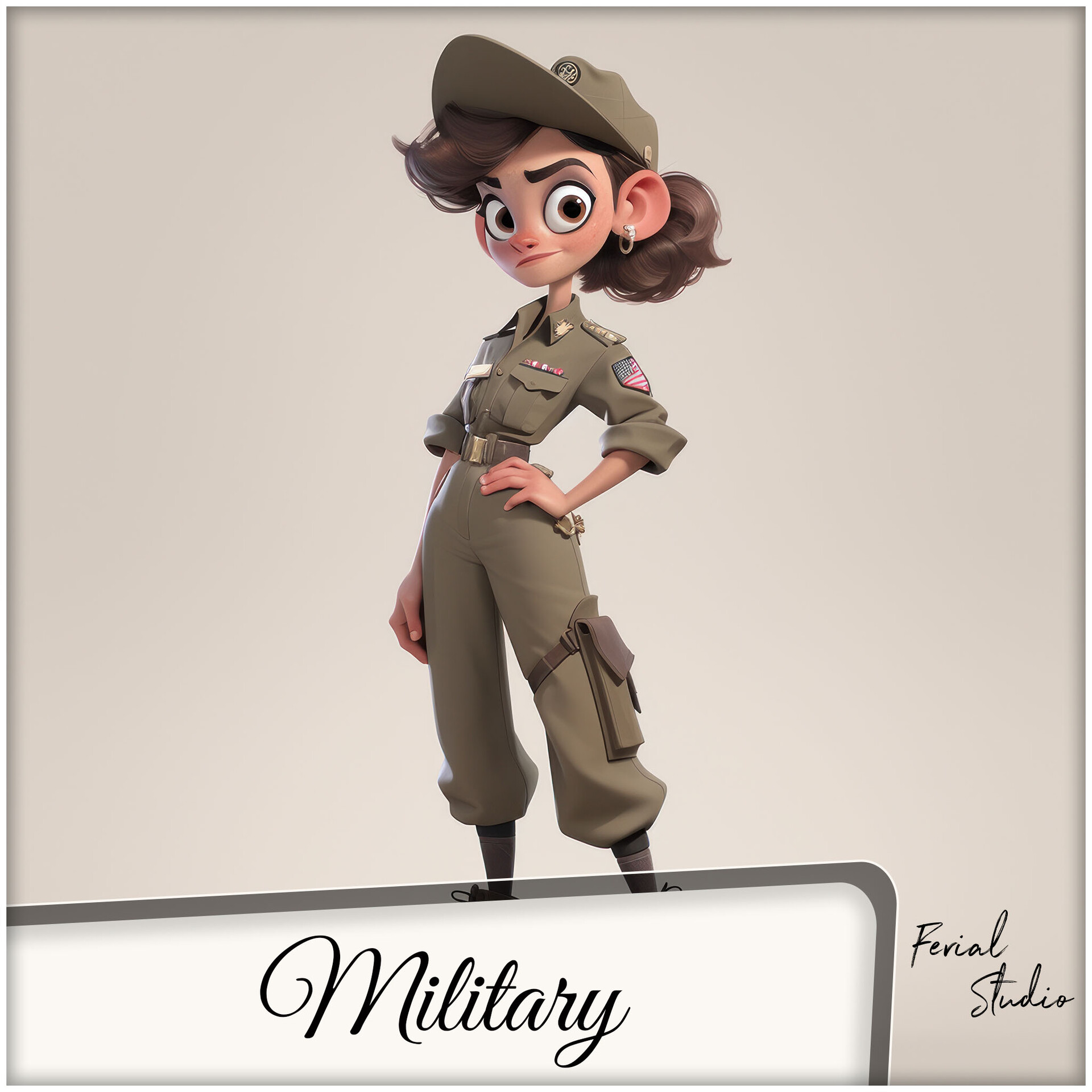 ArtStation - 🔹270 Military Female Character- Stylized Reference Image ...