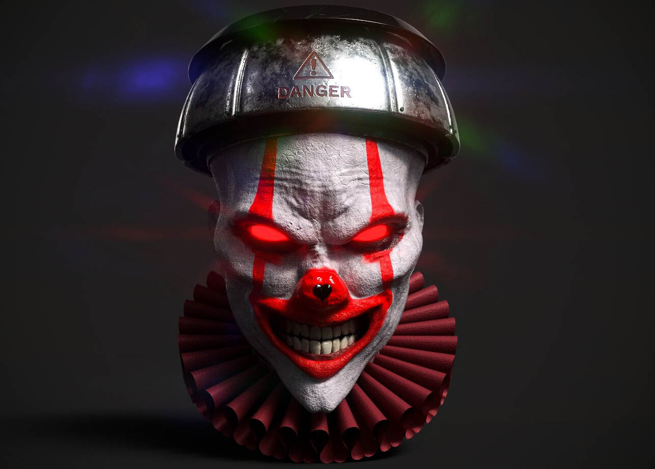 ArtStation - Game-ready Hanging Clown Face