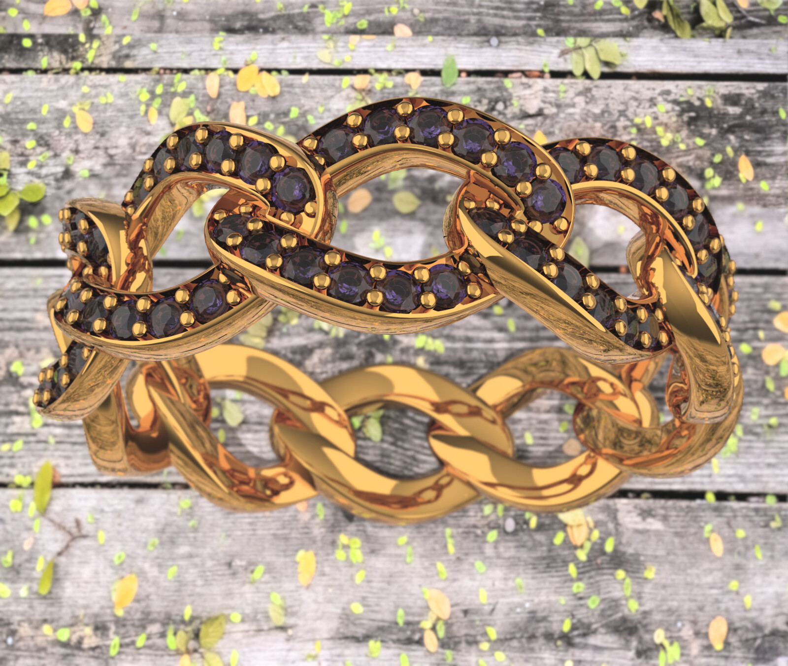 Orkun Gurkan - Chain Ring& Chain Ring with Ring Shank&Chain Ring with Gems