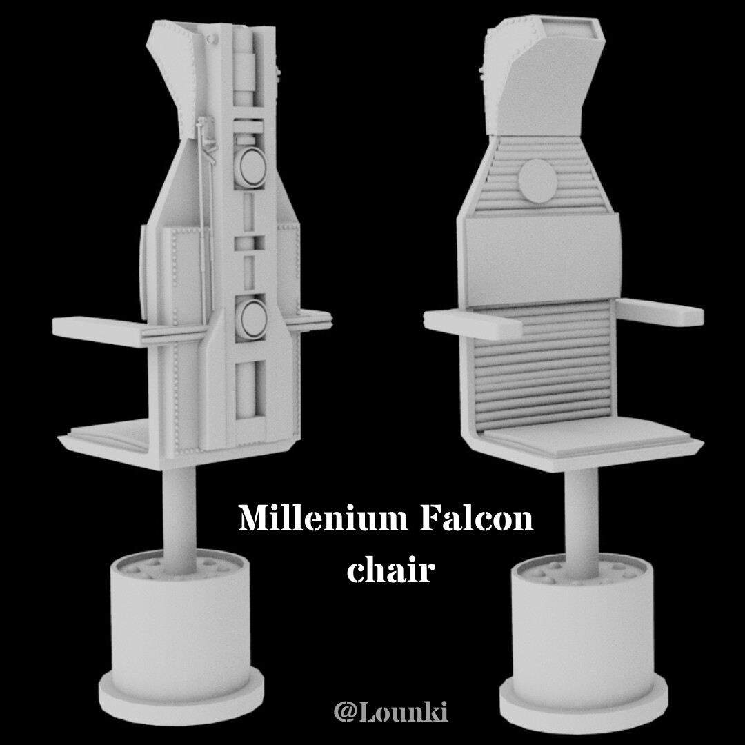 ArtStation - Milenium Falcon - Chair