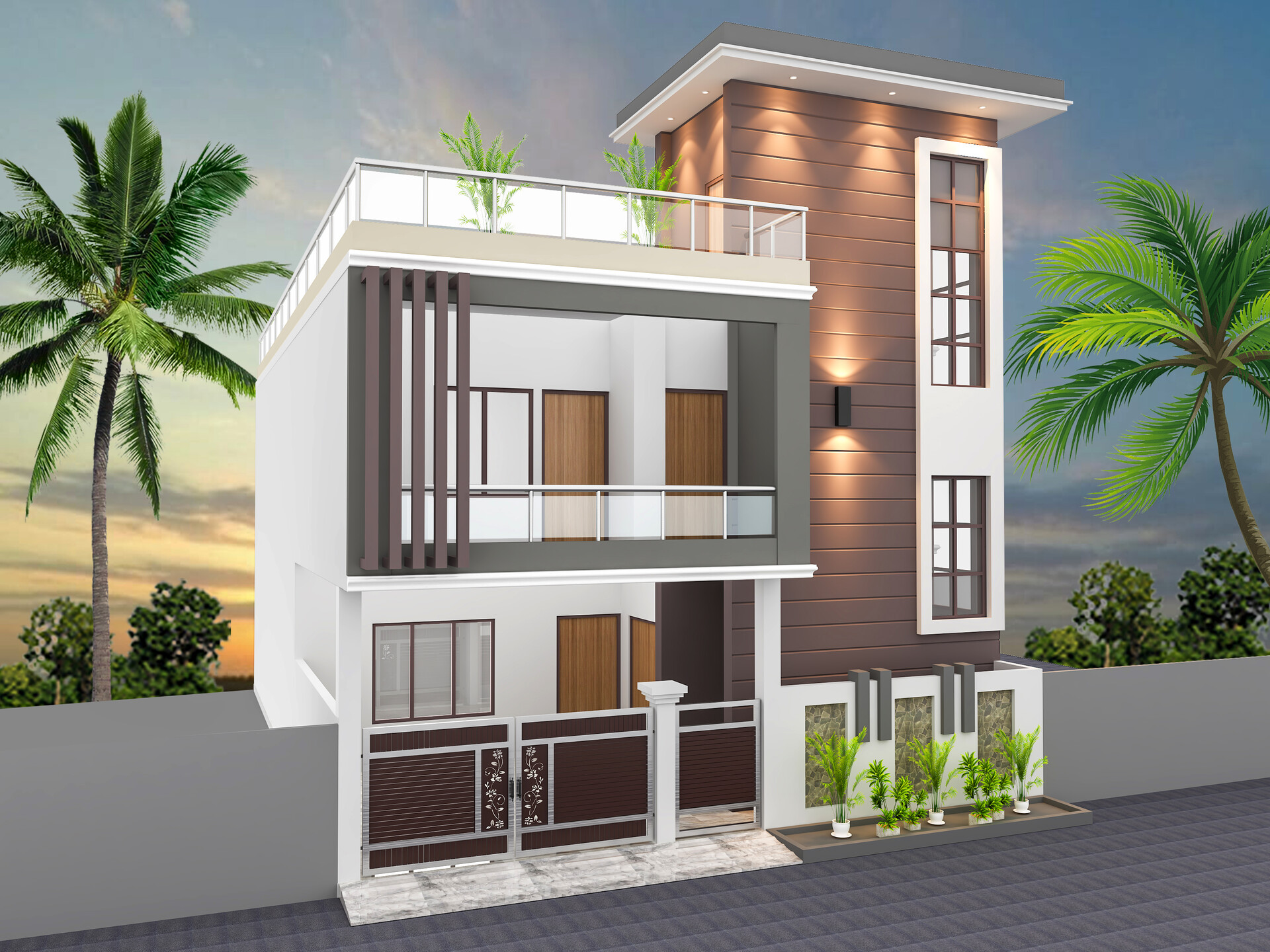 ArtStation - Exterior elevation design