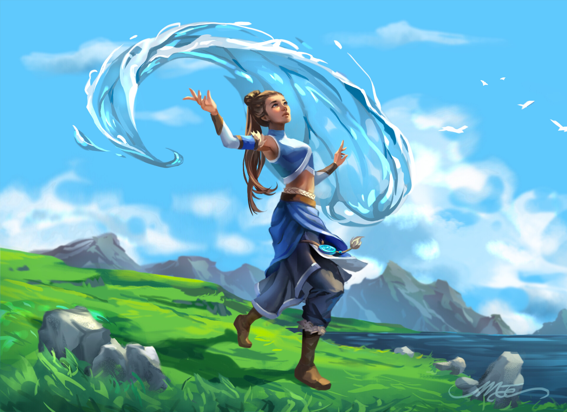 ArtStation - Waterbender | Character Concept Illustration