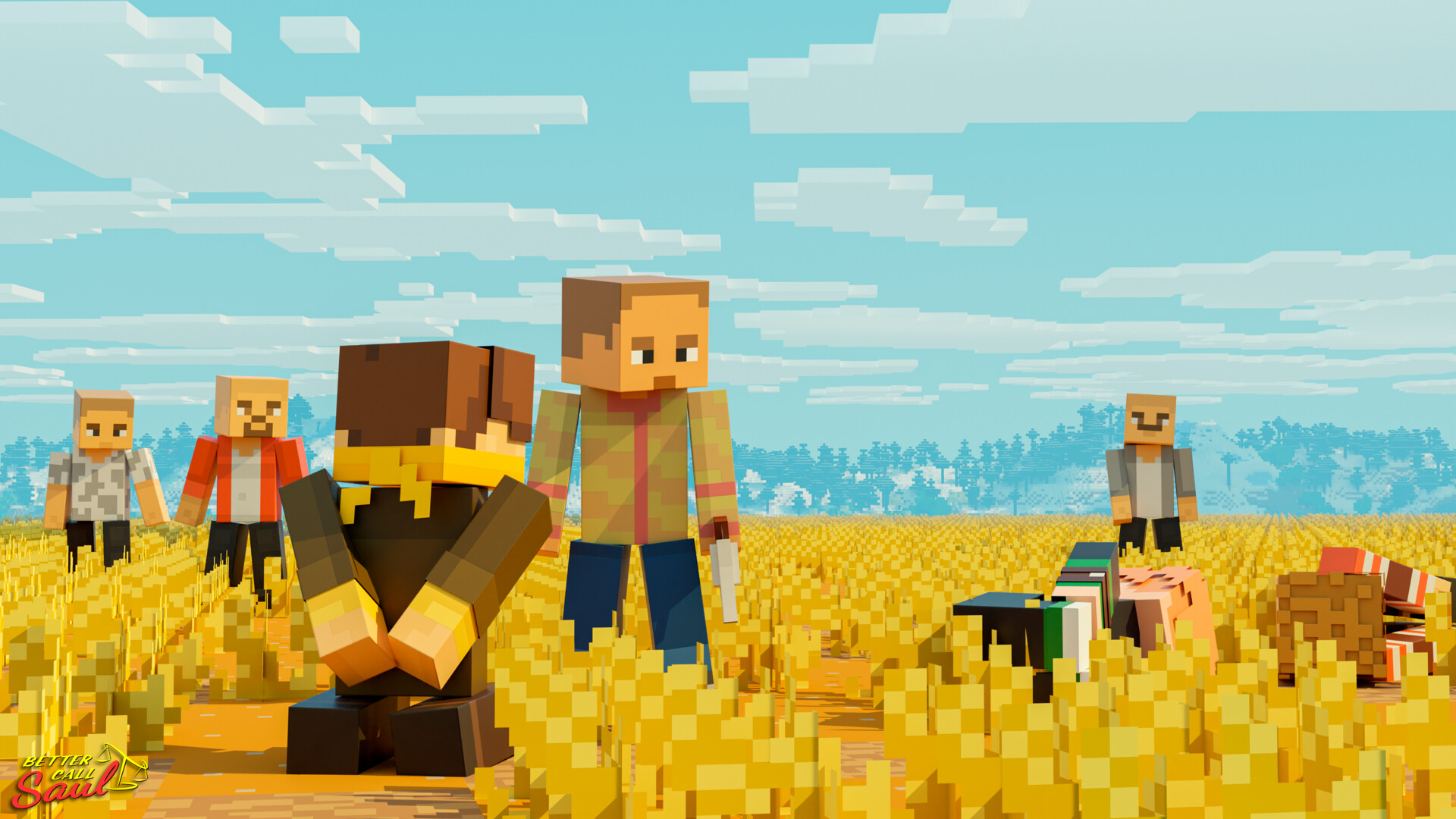 ArtStation - Saul Goodman's kidnapping | Minecraft Art