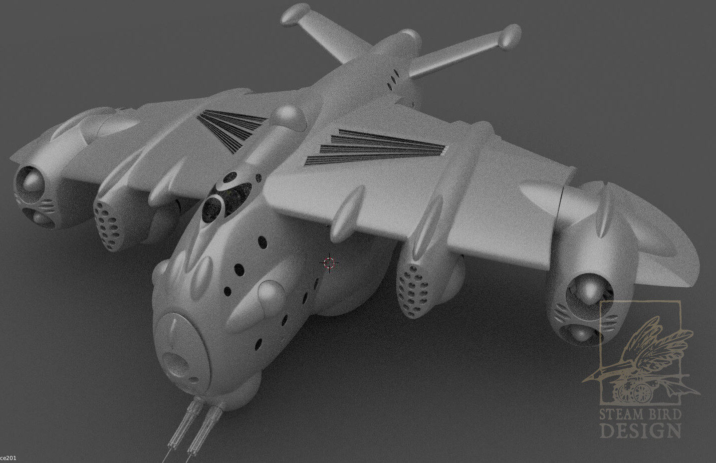 Steam Bird Design - 3D projects in the working