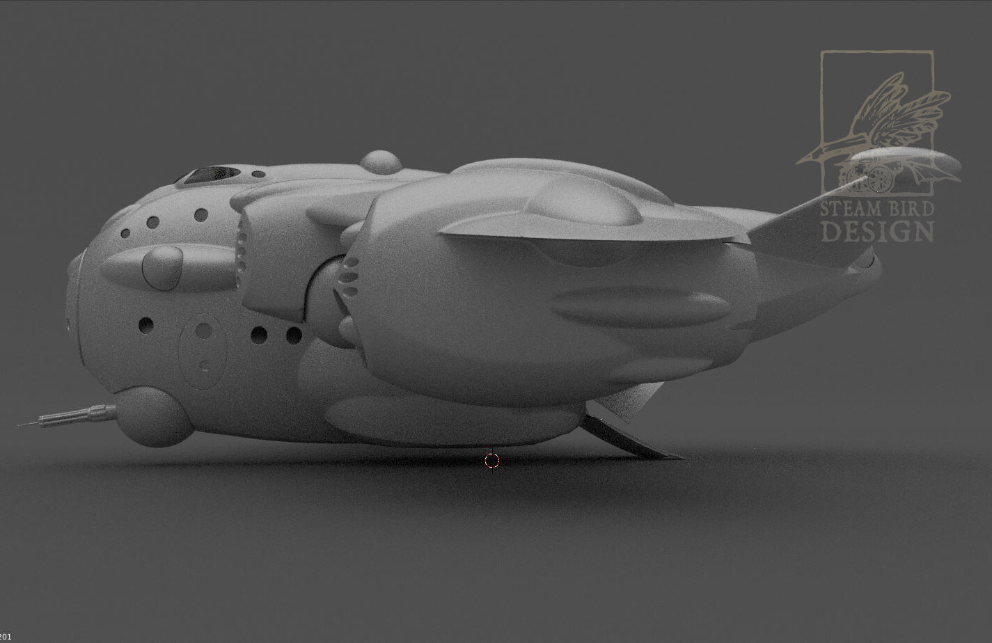 Steam Bird Design - 3D projects in the working