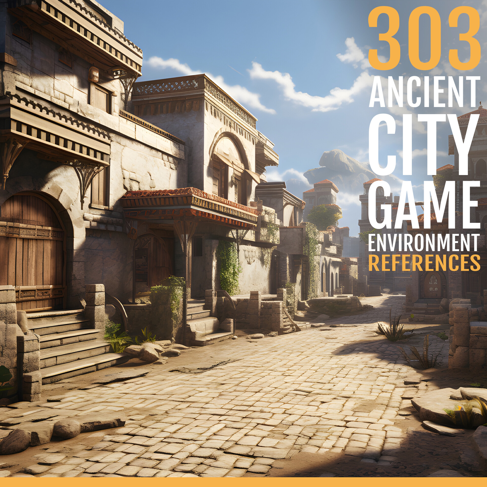 ArtStation - 303 Ancient City Game Environment