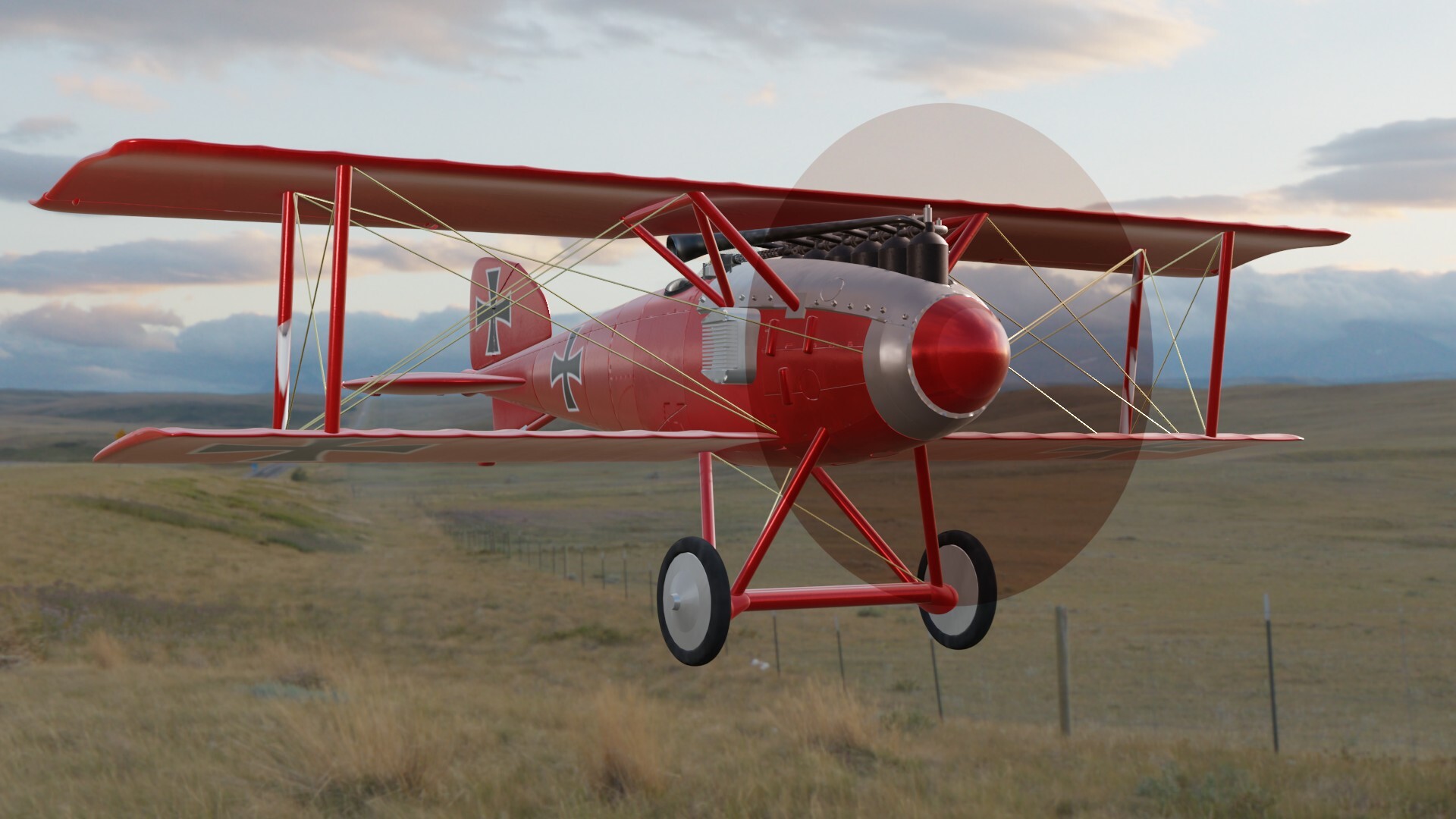 ArtStation - Albatros D.V Red Baron's Plane