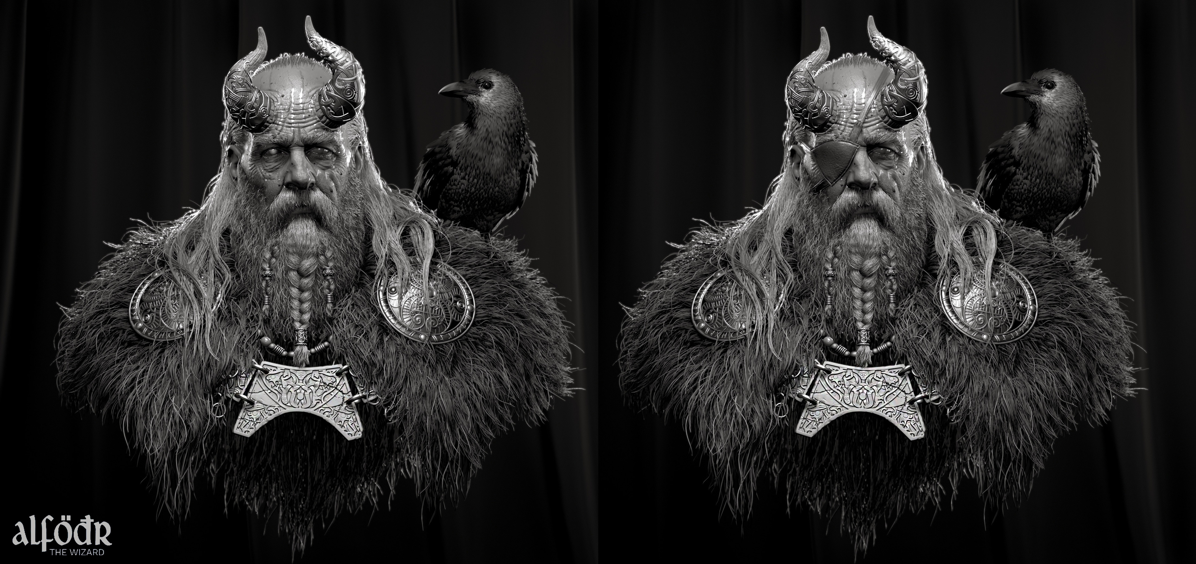 Nishas - Odin Alföðr - Realtime - High Poly