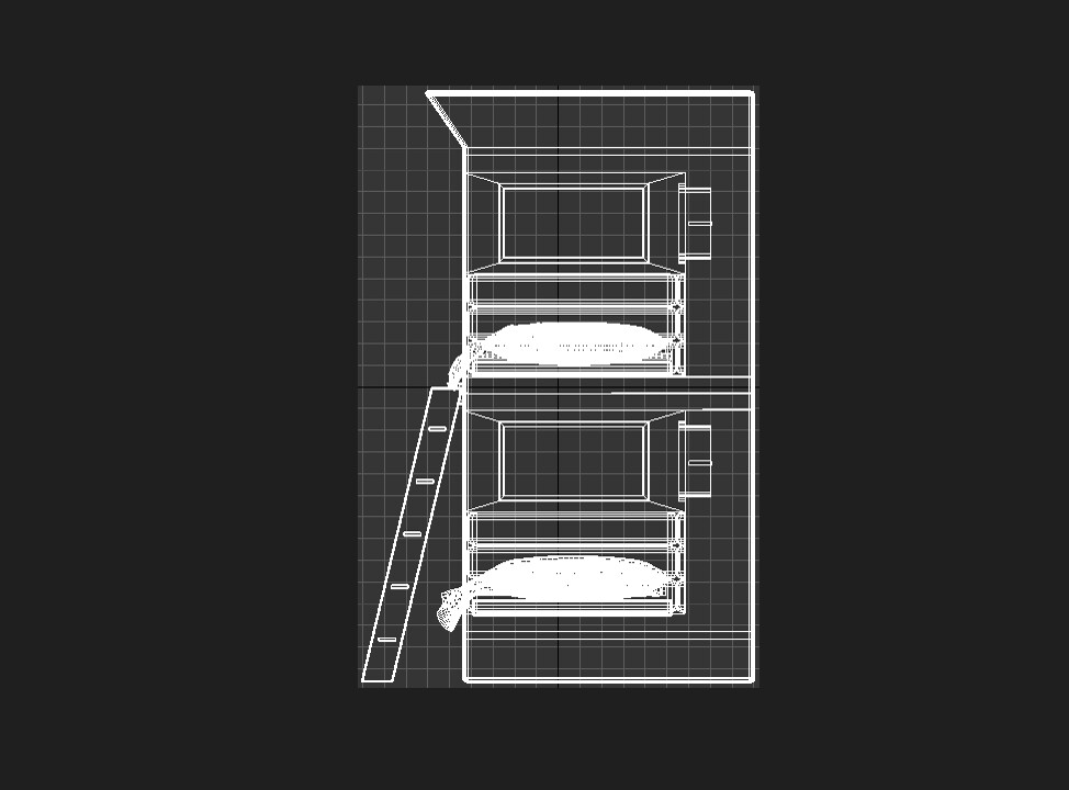 bunk bed cad drawing