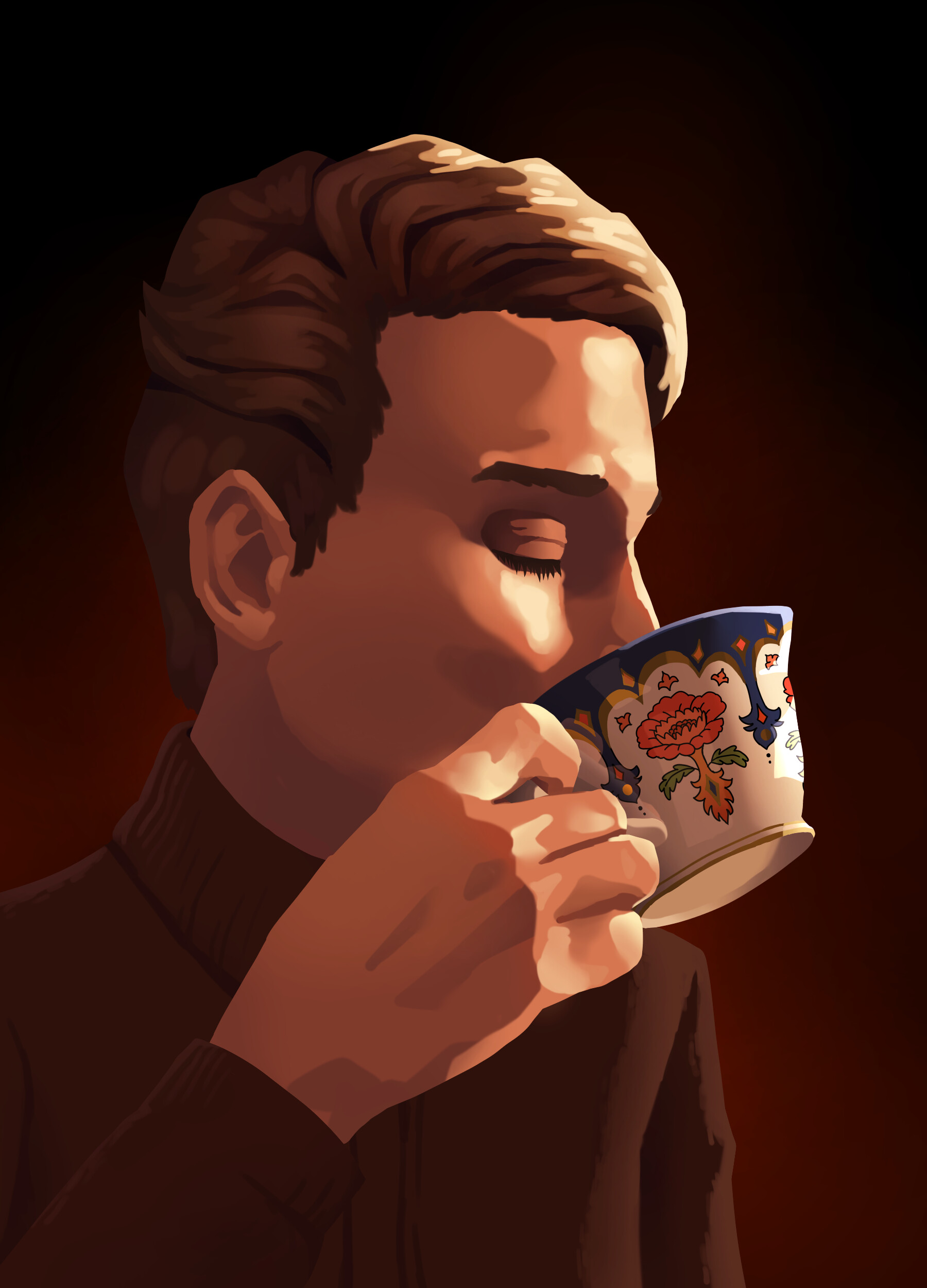 ArtStation - Drinkin' Tea