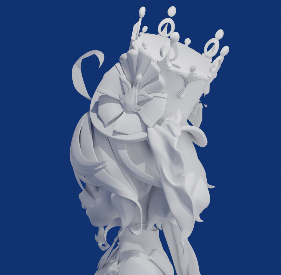 ArtStation - Day 80 of Learning 3D | Furina