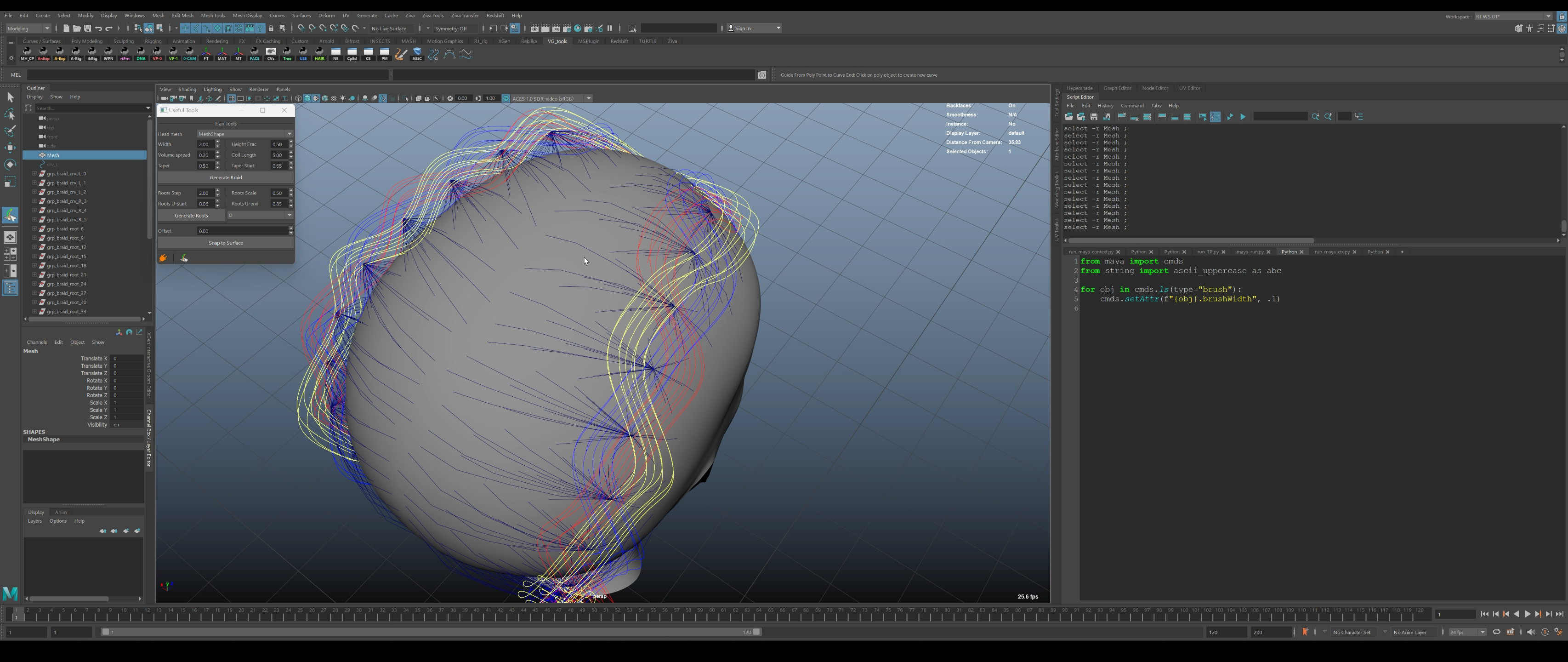 Roman Zhuk - XGen Toolkit. Fast braids modeling.