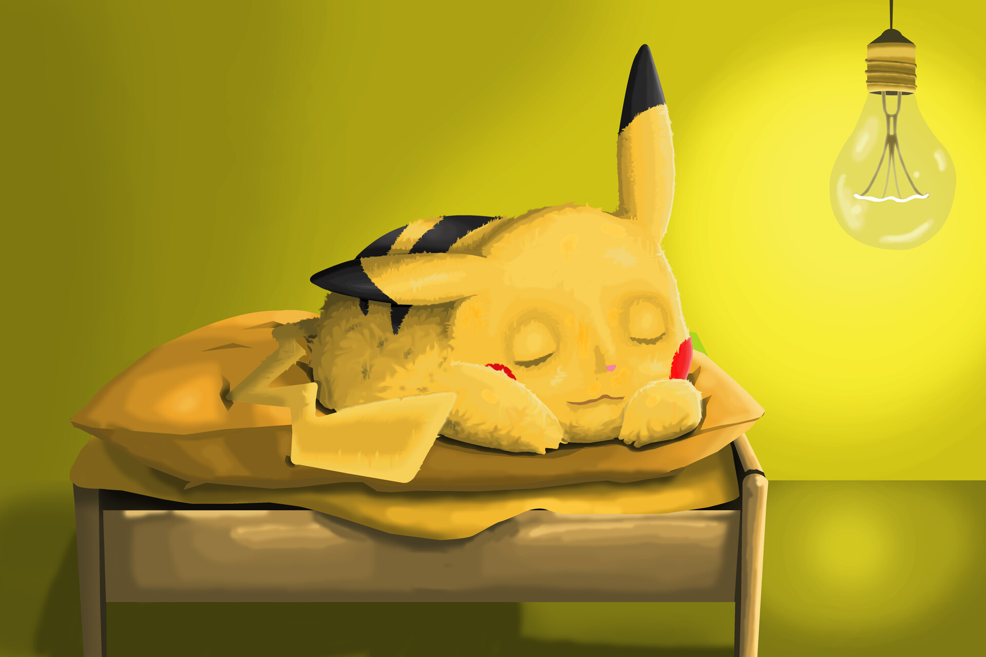 ArtStation - Pikachu zzz