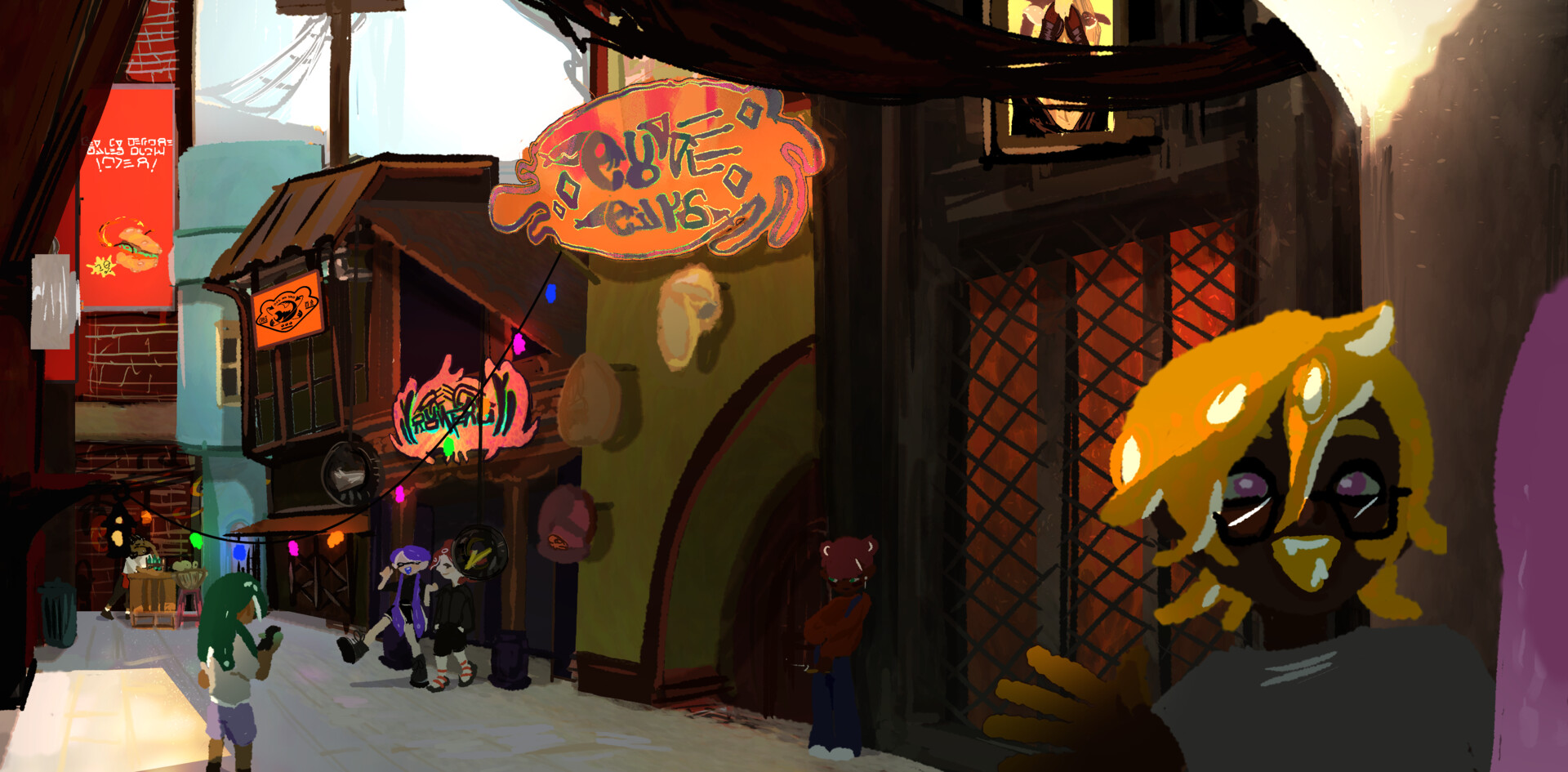 ArtStation - Alleyway #2 + posters