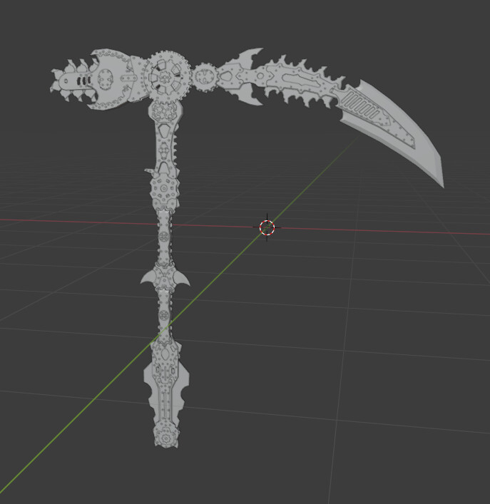 ArtStation - Steampunk scythe