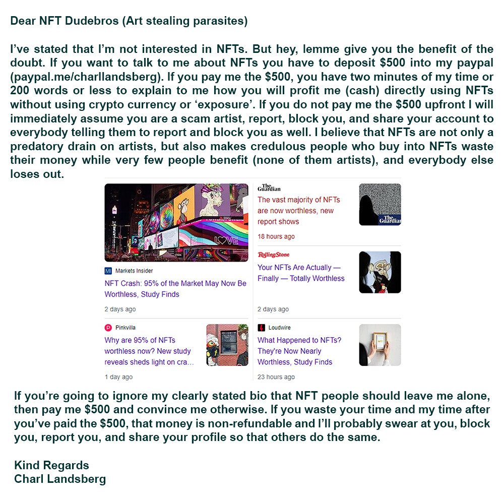 ArtStation - Dear NFT Dudebros