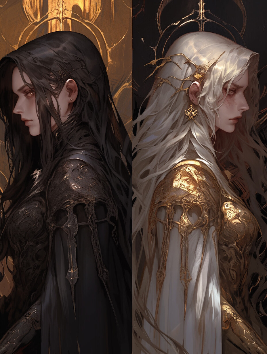ArtStation - AI NotE _`Twins` [AI Fantasy concept ideation and inspiration]
