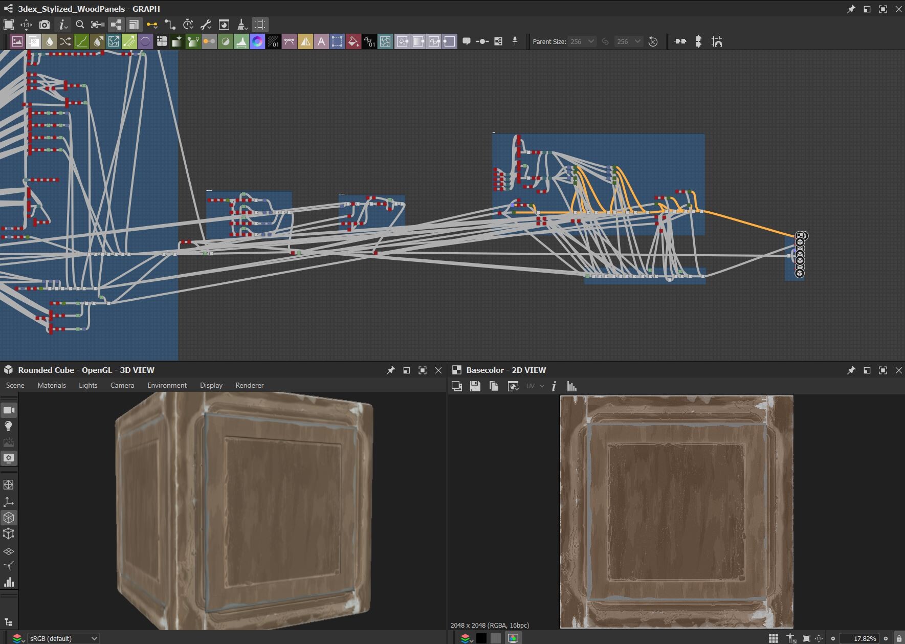 3dExtrude Tutorials - Stylized Wood Panels - Substance 3D Designer