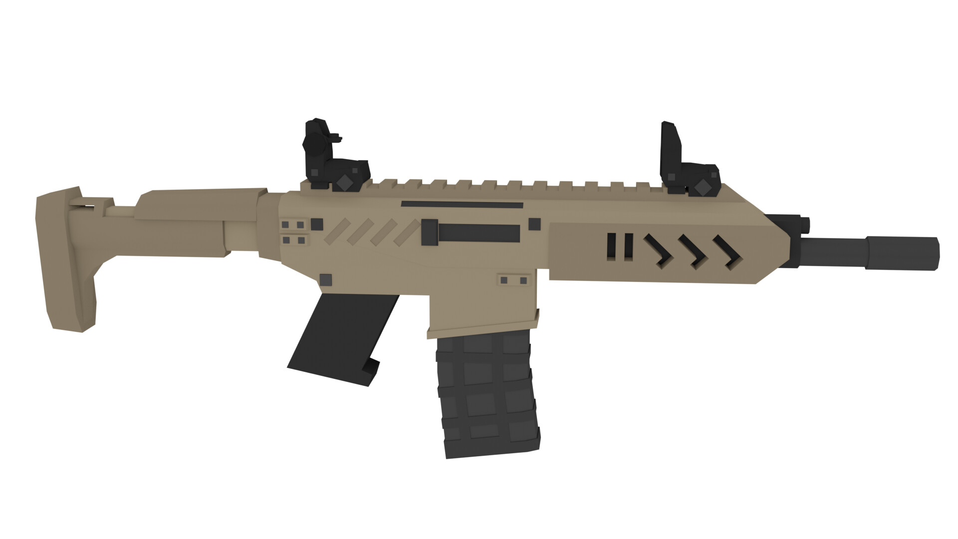 ArtStation - Low-Poly 3D Models - Small Arms & Vehicles