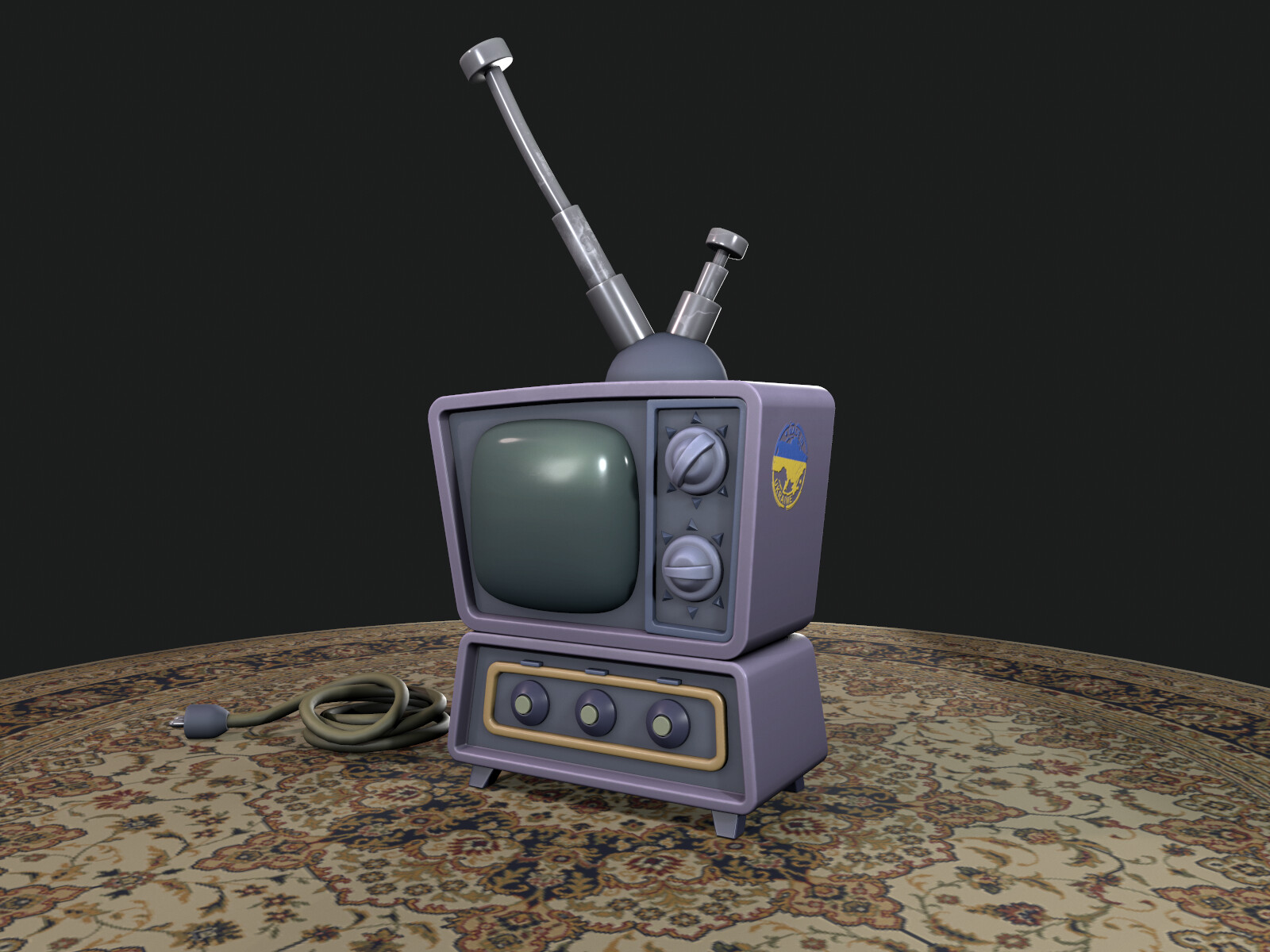 ArtStation - Stylized TV 70s
